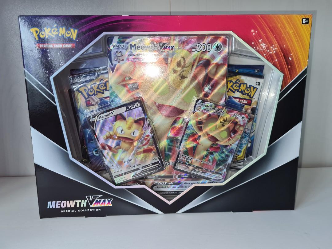Pokemon Meowth VMAX Special Collection Box(With XY Evo & Cosmic Eclipse ...
