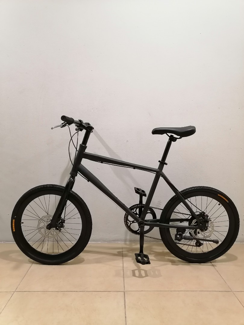 Mini Velo Design - 7 speed, Sporty Matt Black, Sports Equipment ...