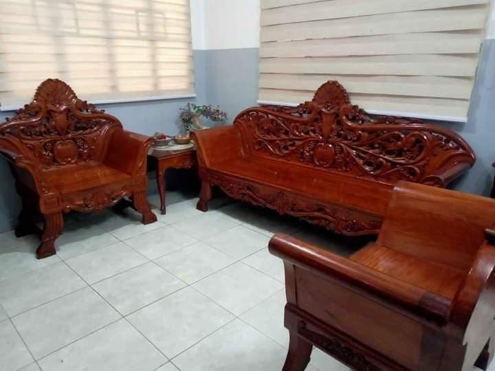 Narra Sala Set, Furniture & Home Living, Furniture, Sofas on Carousell