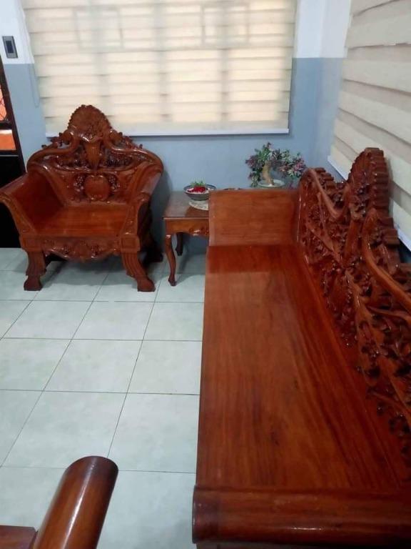 Narra Sala Set, Furniture & Home Living, Furniture, Sofas on Carousell