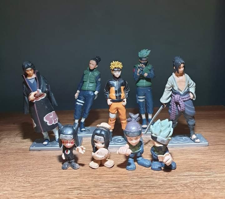 Naruto Bootleg Ningyou Toy Figurines SET w/ freebies, Hobbies & Toys ...