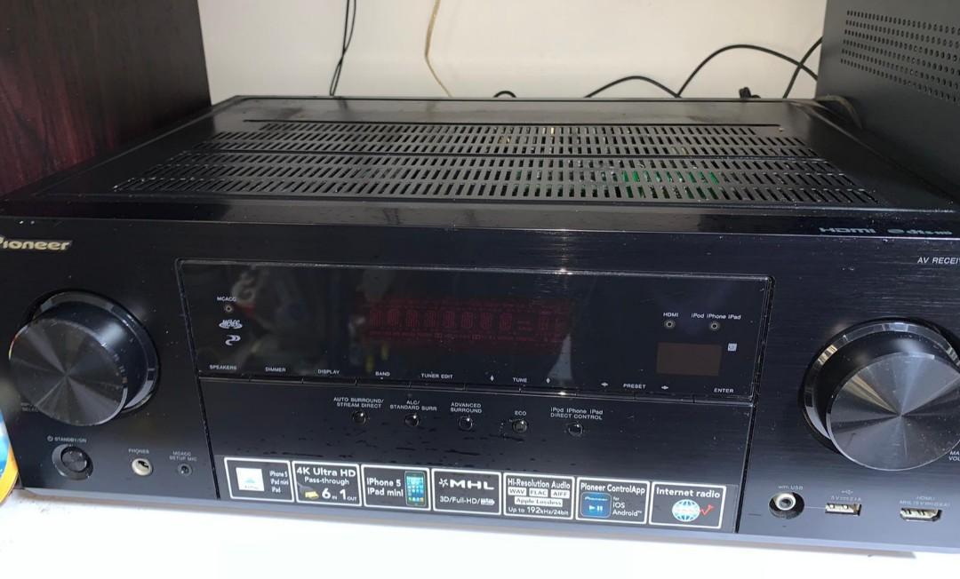 Pioneer 先鋒 VSX-823 5.1 - Channel Network AV Receiver, 音響器材, 可攜式音響設備 - Carousell