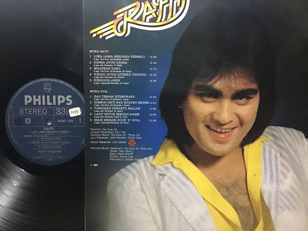 LP Raffi Hussain VINYL RECORD Anubis Piring Hitam Melayu Malay Record ...