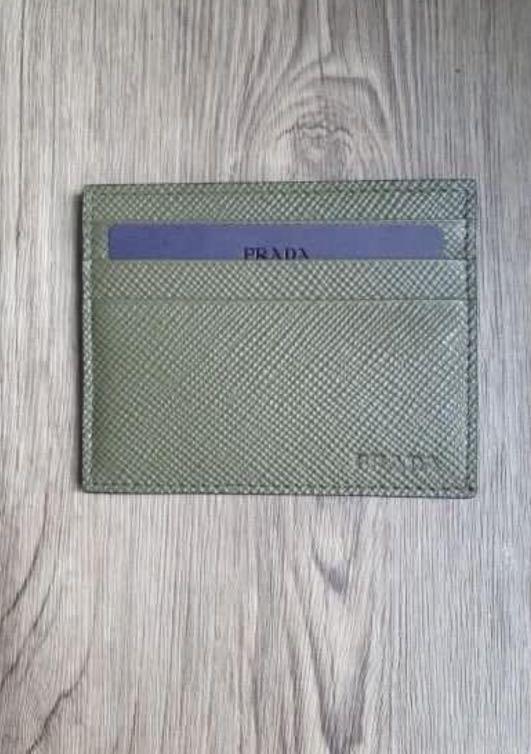 Prada Card Case with RFID protection, Luxury, Bags & Wallets on Carousell