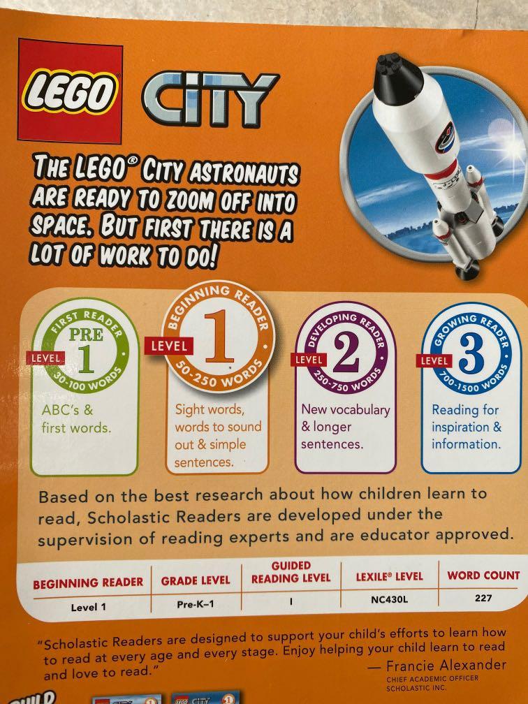 Scholastic reader level 1. Lego city 3,2,1 liftoff!, Hobbies & Toys ...
