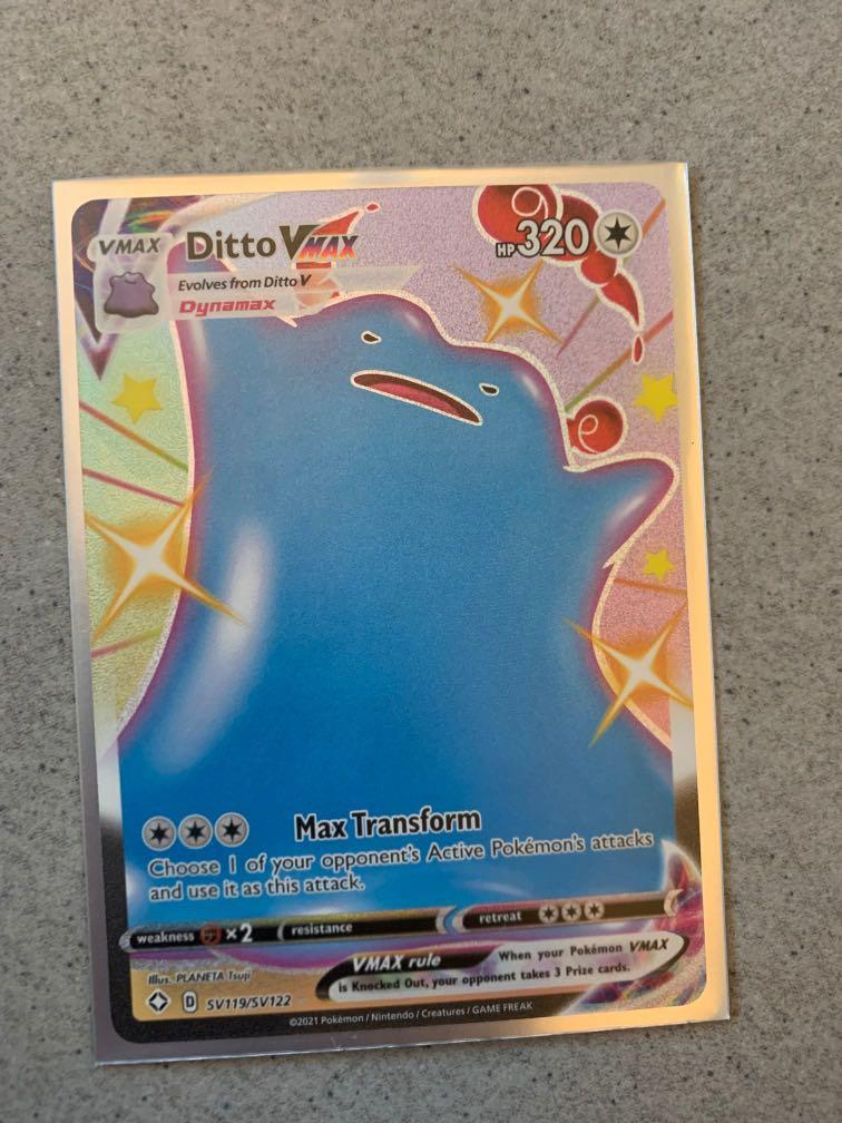 Shiny ditto vmax, Hobbies & Toys, Toys & Games on Carousell