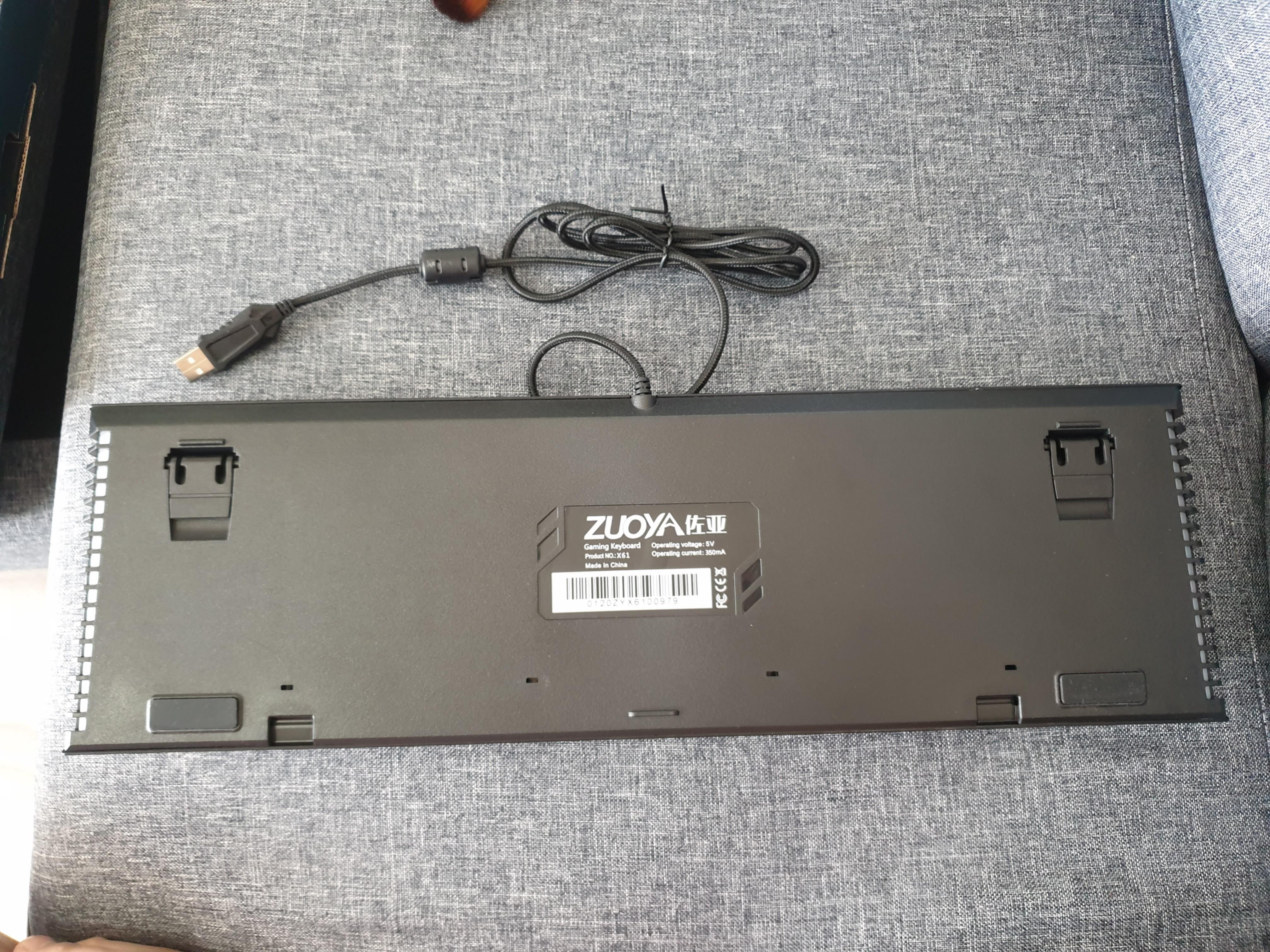 Zuoya RGB Gaming keyboard x61 Red Linear Switches, Computers & Tech, Parts & Accessories ...