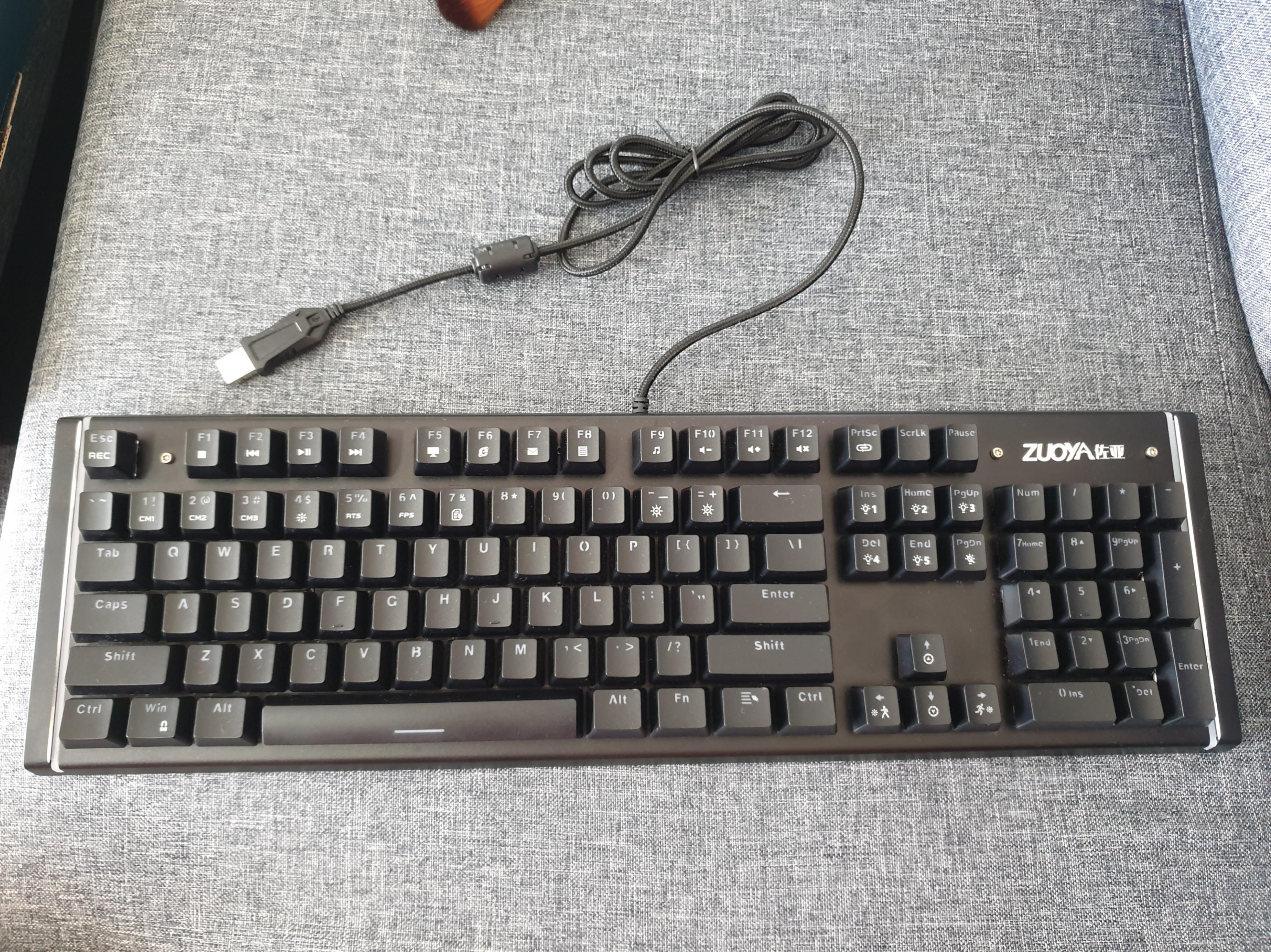 Zuoya RGB Gaming keyboard x61 Red Linear Switches, Computers & Tech, Parts & Accessories ...
