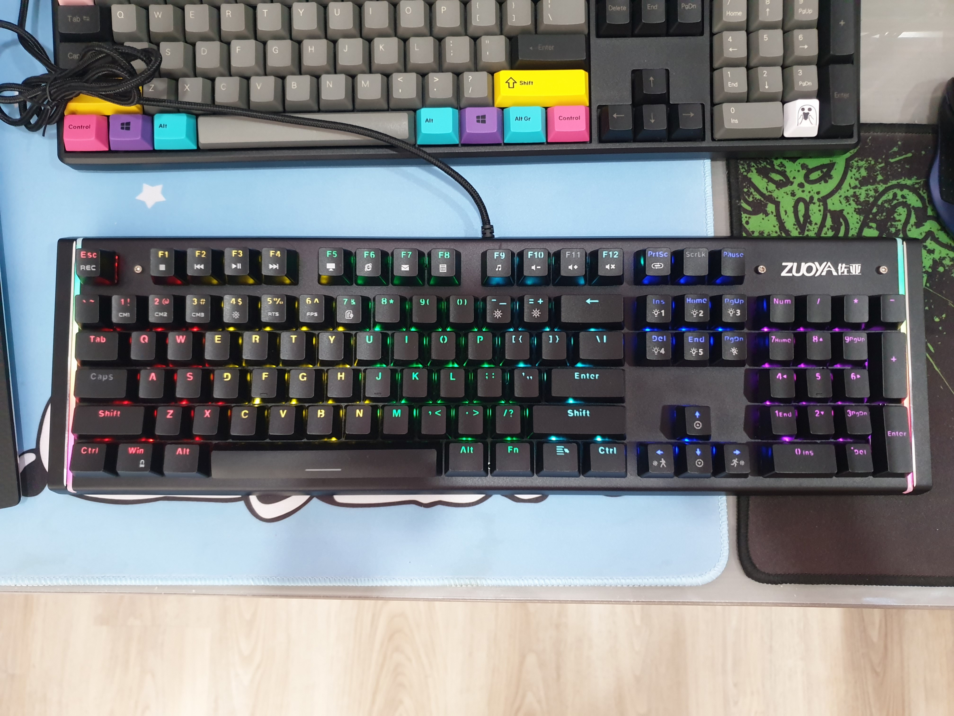 Zuoya RGB Gaming keyboard x61 Red Linear Switches, Computers & Tech, Parts & Accessories ...