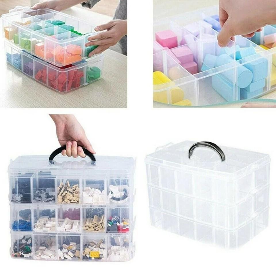 3 Layers Removable Partition Large Sorting Boxes, Furniture & Home ...