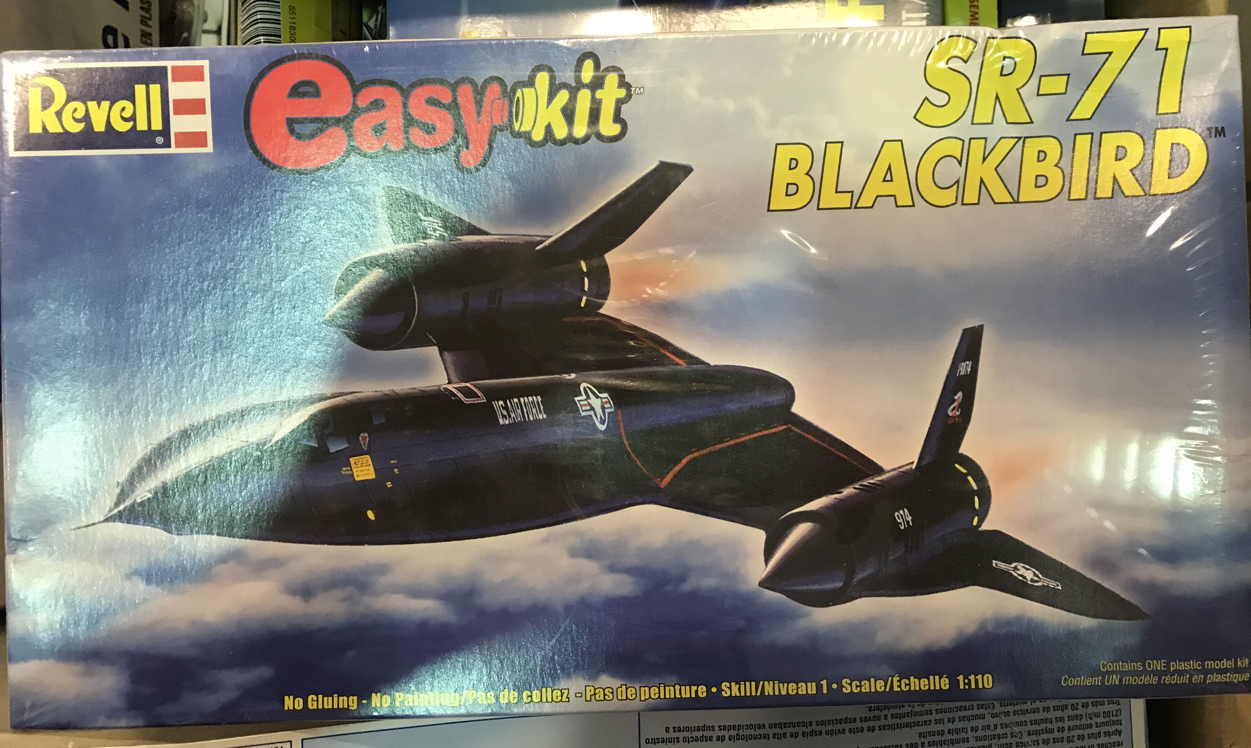 清屋平讓 全新未砌 Revell 1/100 SR-71 Blackbird 戰機 Easykit 模型 盒舊, 興趣及遊戲, 玩具 & 遊戲 ...