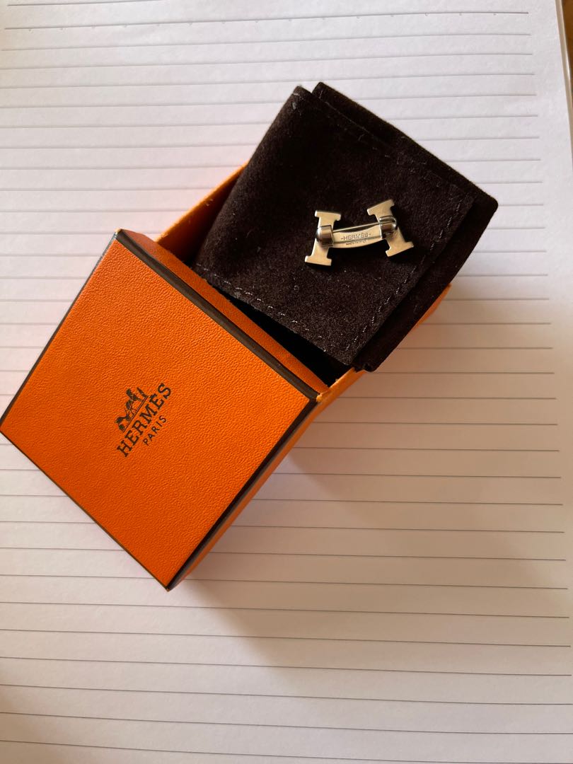 Authentic Hermes Smile Pin, Luxury, Accessories, Others on Carousell