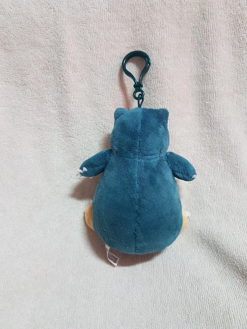 Authentic Vintage Nintendo Pokemon Snorlax Plush Soft Toy Keychain ...
