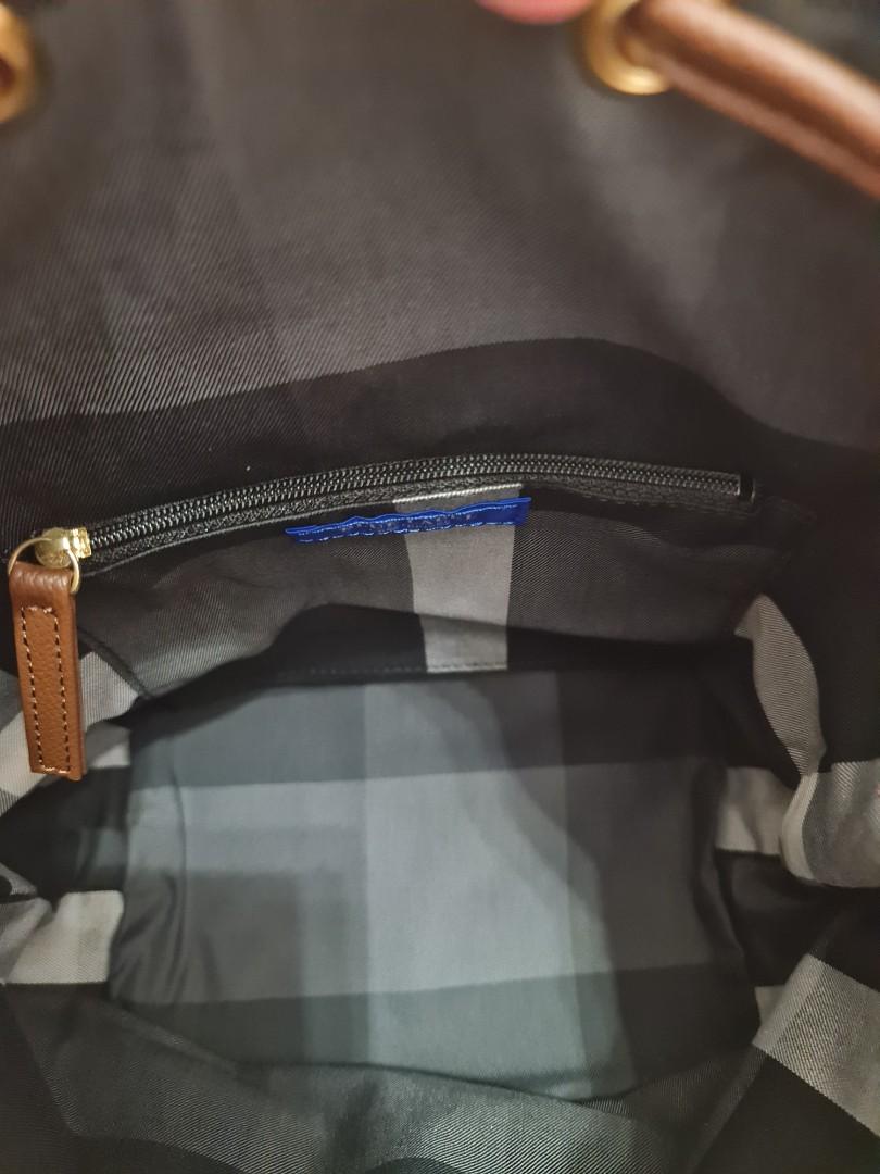 "AUTHENTIC" BLUE LABEL CRESTBRIDGE Japan Solid Nylon Bucket Bag Navy ...