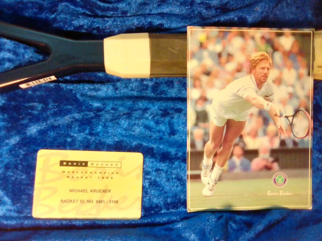 Boris Becker Limited Edition Racquet, Hobbies & Toys, Collectibles ...