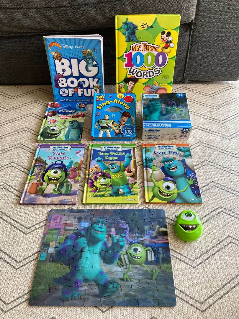 Bundle of Disney.Pixar Monsters inc, Toy Story books, puzzles, 3D ...