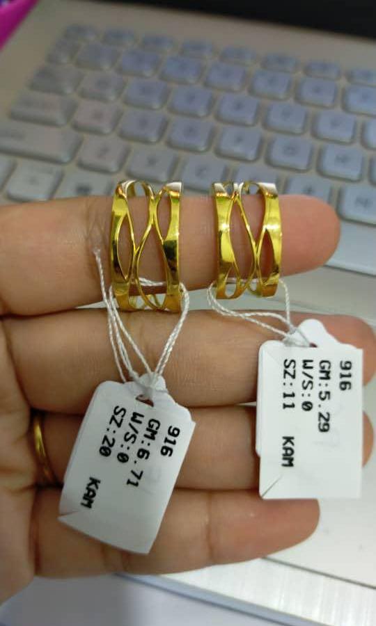 Bvlgari Ring New 916 Gold 22k, Luxury, Accessories on Carousell