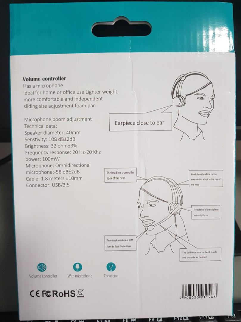 Cefc rohs headphones with mic, Audio, Headphones & Headsets on Carousell