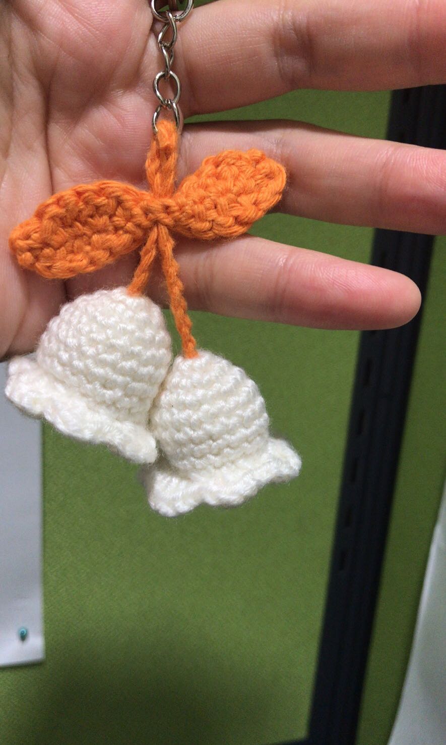 Crochet bell flower keychain, Hobbies & Toys, Stationery & Craft ...