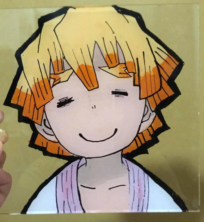 Demon Slayer Glass Painting, Hobbies & Toys, Stationary & Craft, Art ...