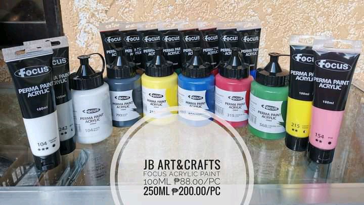FOCUS ACRYLIC PAINT, Hobbies & Toys, Stationary & Craft, Craft Supplies ...