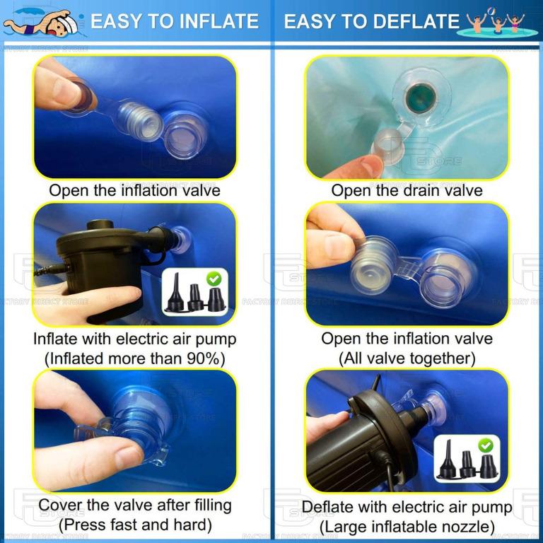 GooGoo Bird 4 Sizes 3Layer Inflatable Family Swimming Pool Large ...