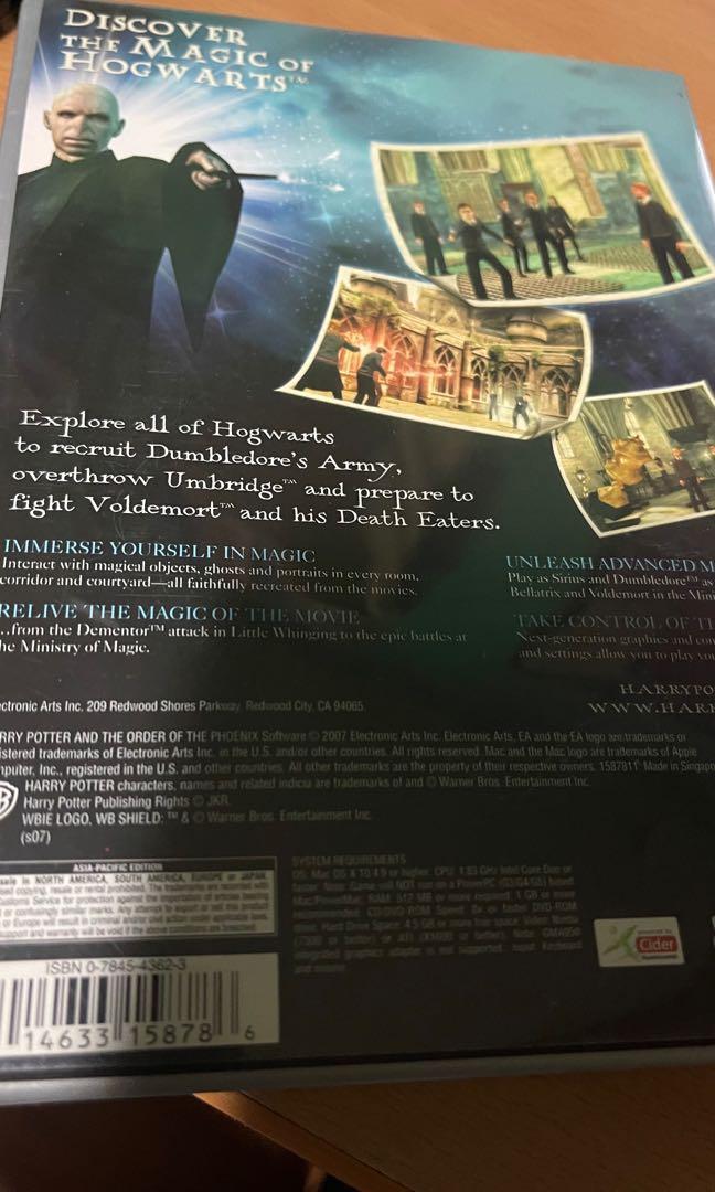 Harry Potter Mac DVD game, Hobbies & Toys, Music & Media, CDs & DVDs on ...
