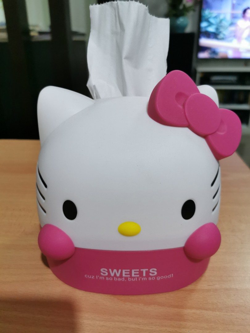 Hello Kitty Tissue Box, Design & Craft, Others on Carousell