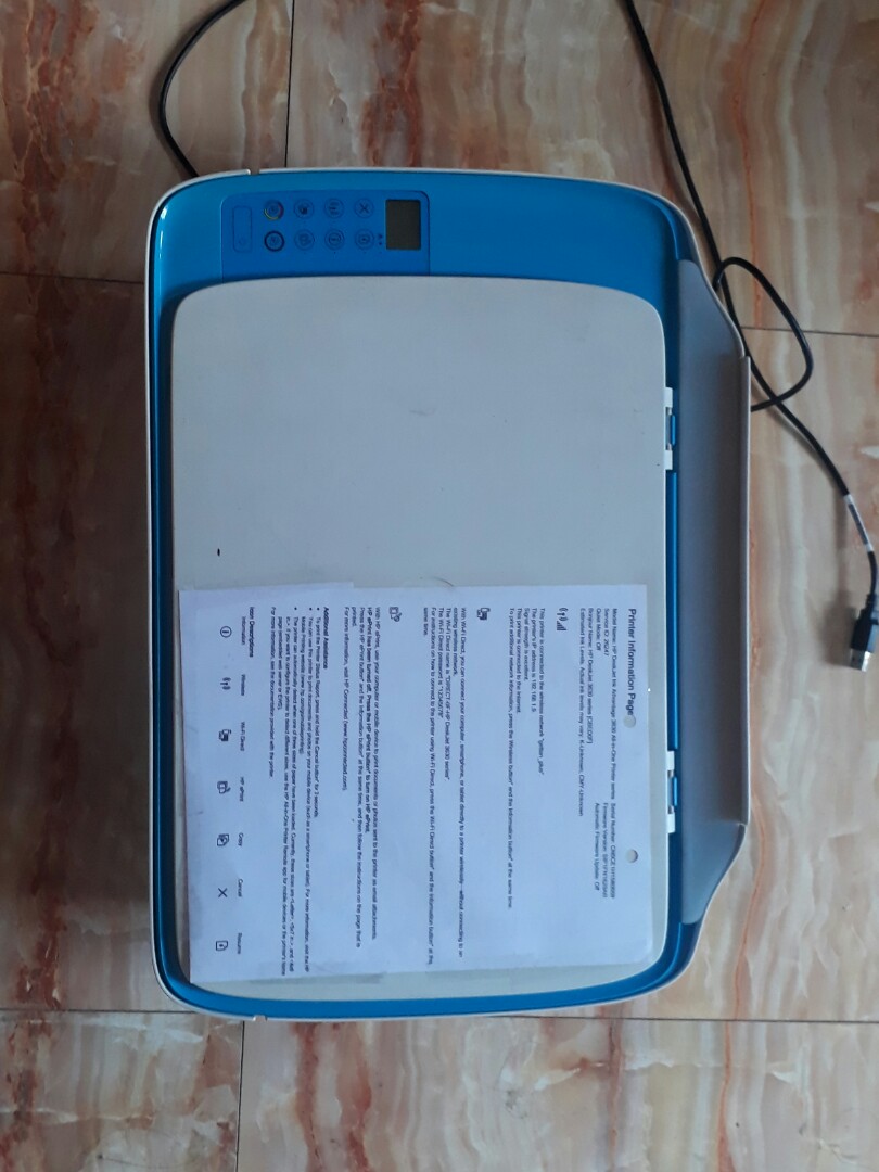 HP Deskjet Ink Advantage 3630 All in One Printer, Computers & Tech ...