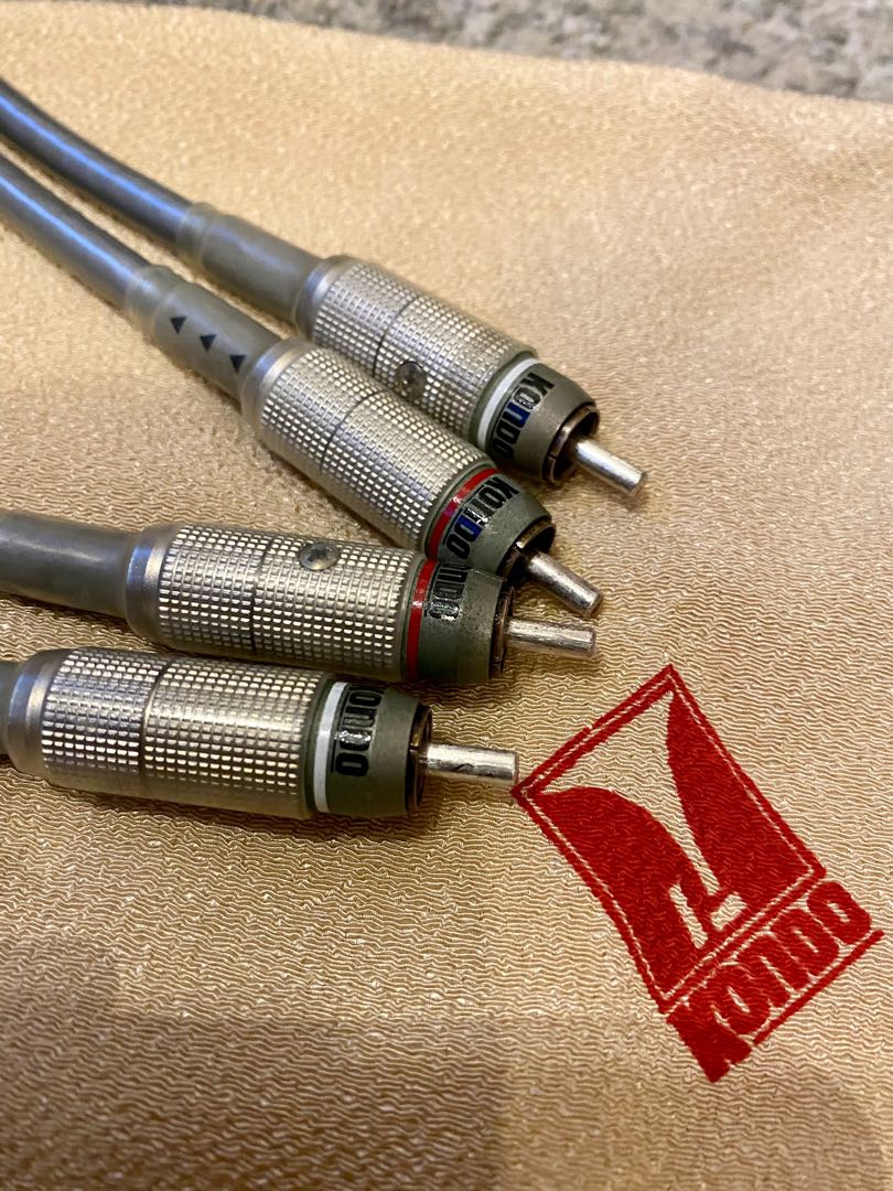Kondo Audio Note KSL-VzII 1m Pure Silver RCA Interconnect, Electronics ...