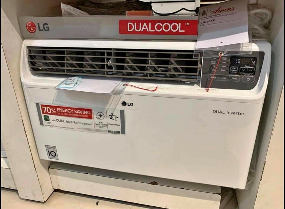 LG DUAL INVERTER WINDOW TYPE COMPACT SIZE, TV & Home Appliances, Air ...