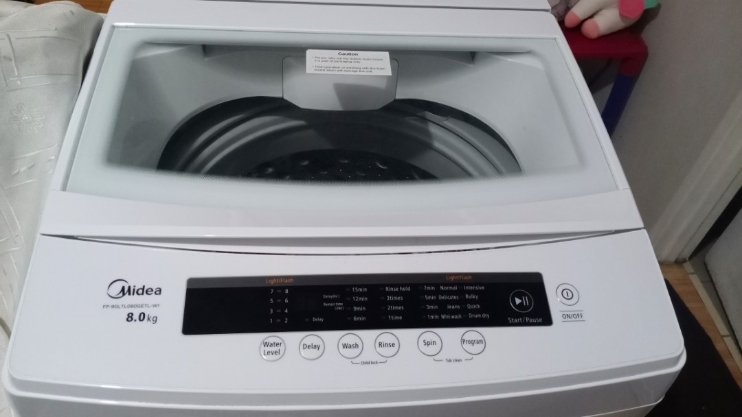 Midea 8kg Top Load washing machine, TV & Home Appliances, Washing ...