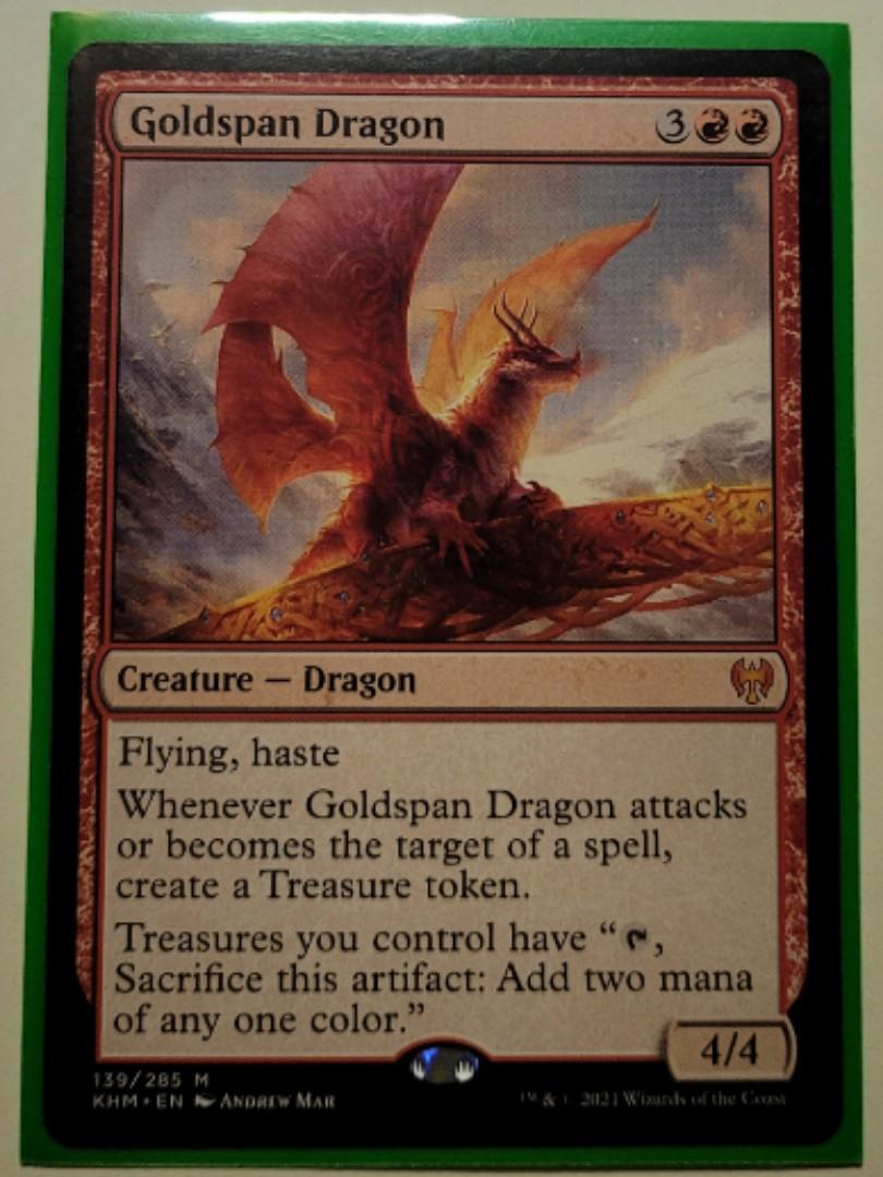 MTG Goldspan Dragon, Hobbies & Toys, Toys & Games on Carousell