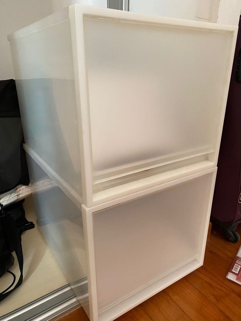 Muji Storage Box (2 drawers), Furniture & Home Living, Home Improvement ...