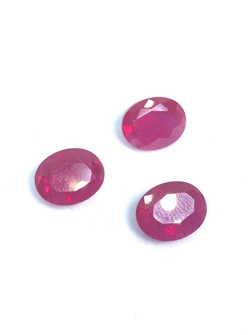 OVAL CHATHAM LAB GROWN RUBY LOOSE STONE, Women's Fashion, Jewelry ...