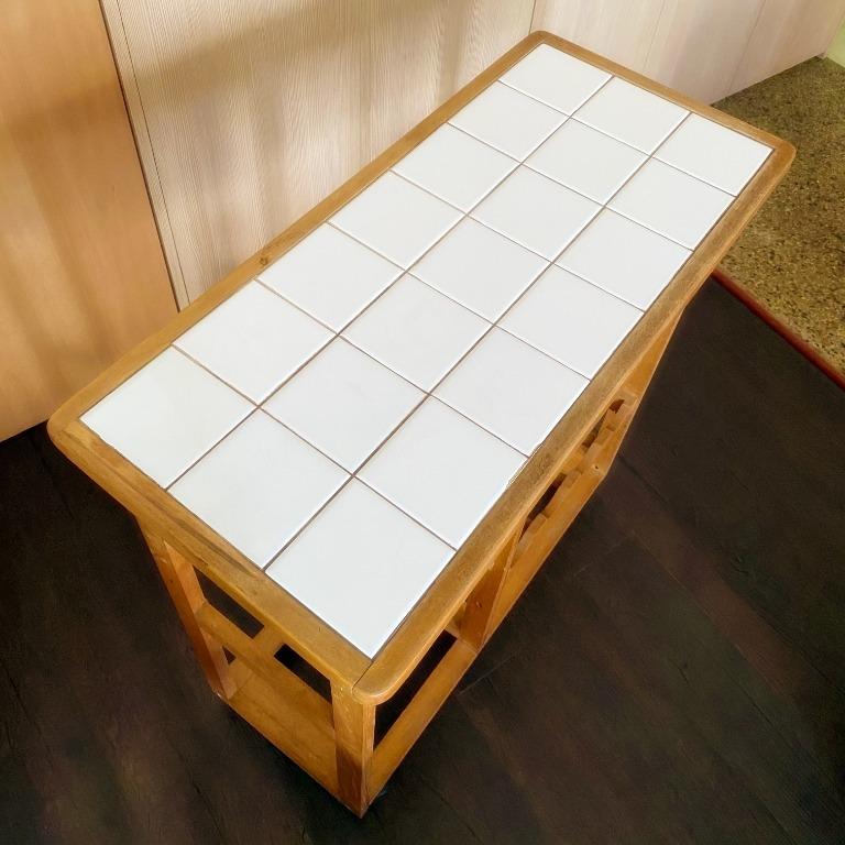 Pennsylvania House Tiles Top Kitchen Trolley Kitchen Island Cart ...