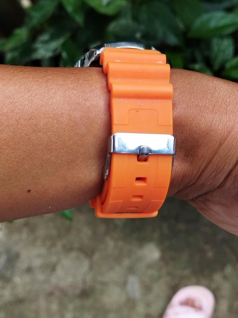Seiko Monster Orange Dial., Men's Fashion, Watches & Accessories ...