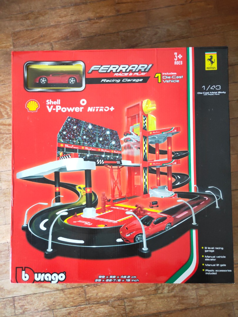 Shell Ferrari Racing Garage Set (Limited Edition), Toys & Games, Bricks ...