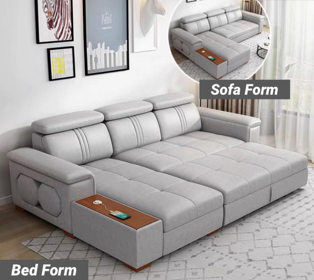Sofa Bed Stanford Pull-Out With Storage ( XC 7685), Furniture & Home ...
