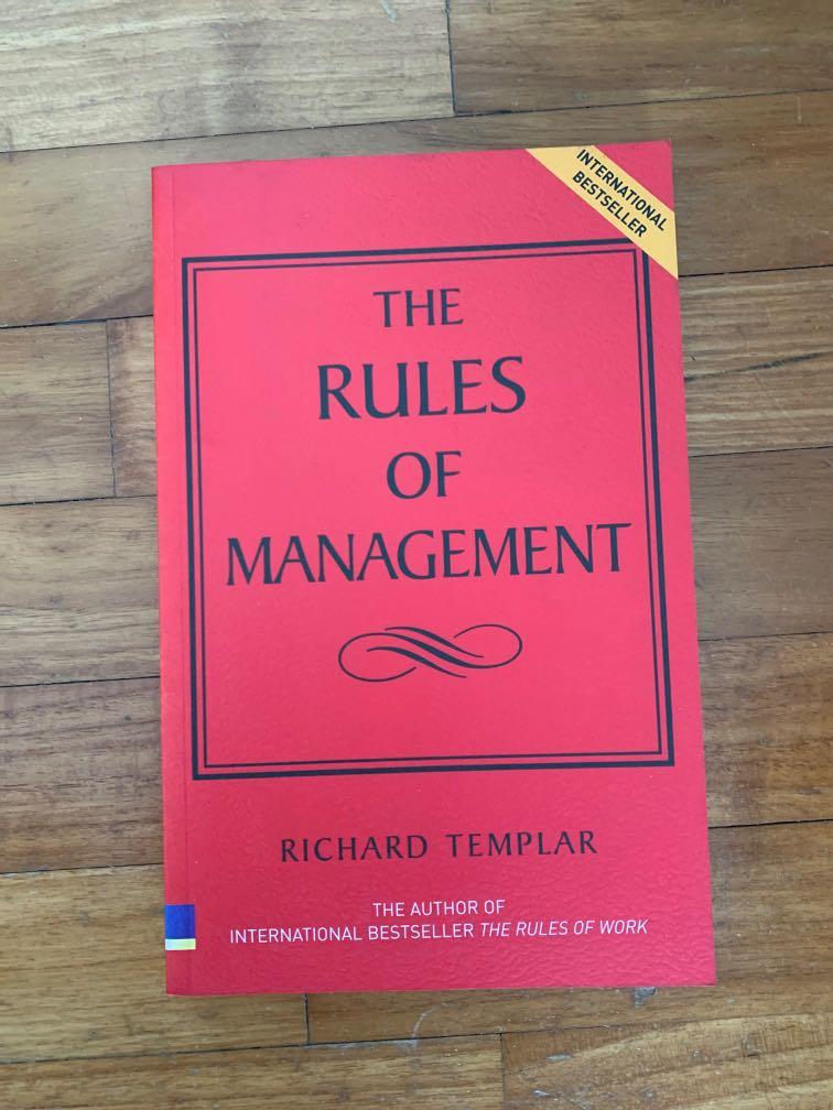 The rules book set by Richard Templar, Hobbies & Toys, Books ...