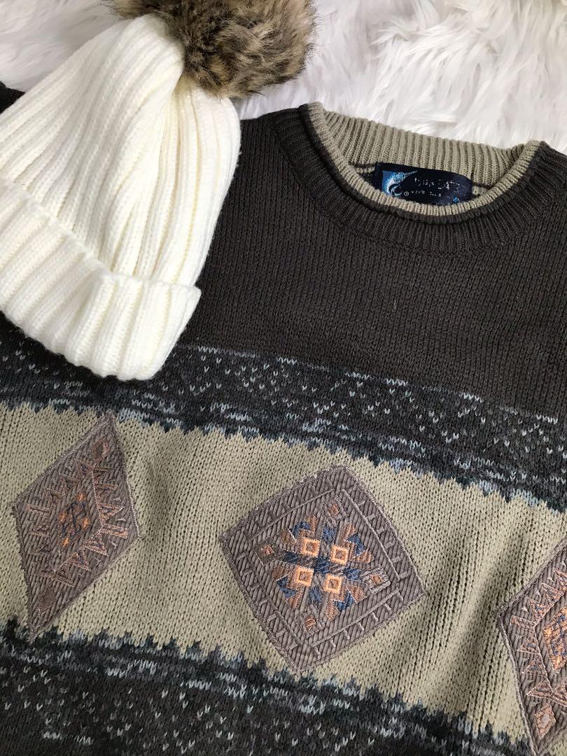 Vintage Oversized Sweater, Men's Fashion, Tops & Sets, Tshirts & Polo ...