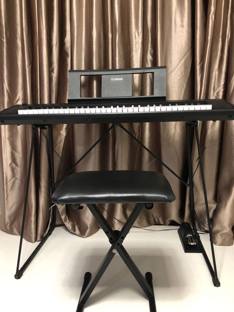 !PRICE DOWN!YAMAHA Electric Piano NP-12 Piaggero Portable Keyboard Bundle Set, Hobbies & Toys ...