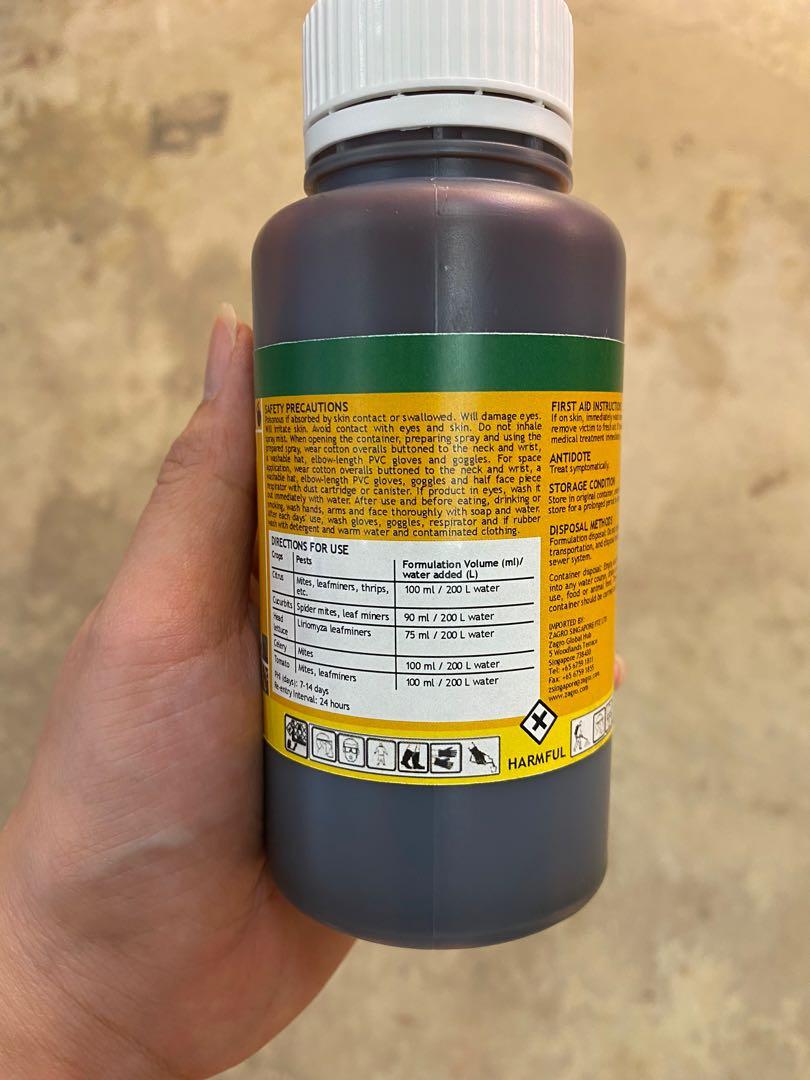 Zagro Abamectin 2% EC Systemic Insecticide (250ml), Furniture & Home ...