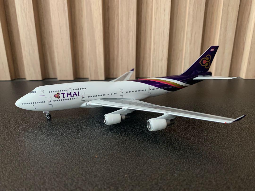 1:400 Thai Airways B747-400 HS-TGR, Hobbies & Toys, Toys & Games on Carousell