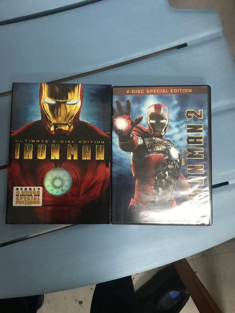 四碟加長版 Iron Man 1 + 2 DVD 另外有 3 Blu-ray 鉄盒版 加 300, 興趣及遊戲, 音樂、樂器 & 配件, 音樂 ...