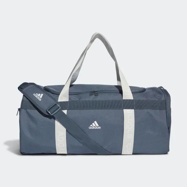 Adidas Duffle Bag blue and white, Sports Equipment, Other Sports ...