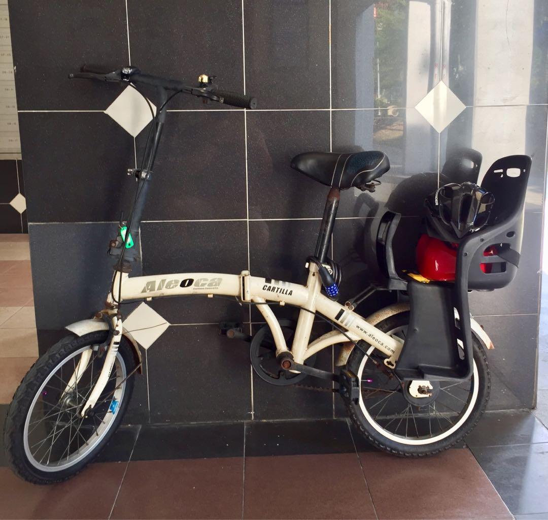 ALEOCA CARTILLA 16-INCH FOLDABLE BICYCLE CHILD CARRIER OPTIONAL ...