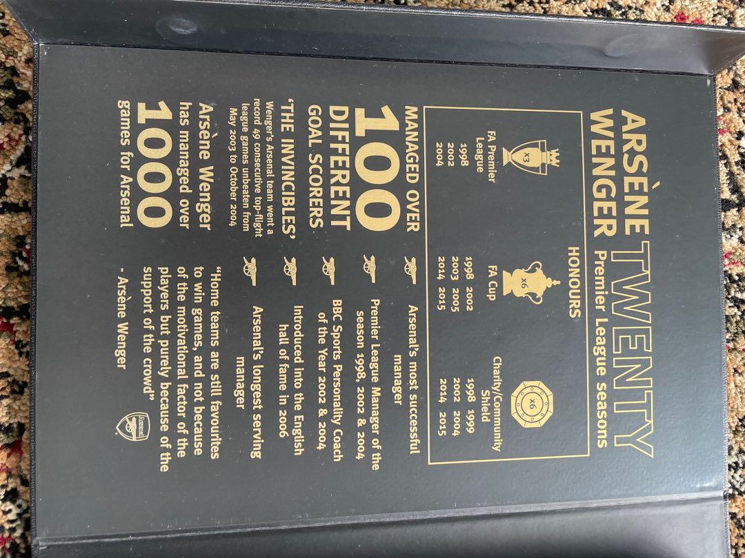 Arsene Wenger 20 Years Limited Pin Collection, Hobbies & Toys ...