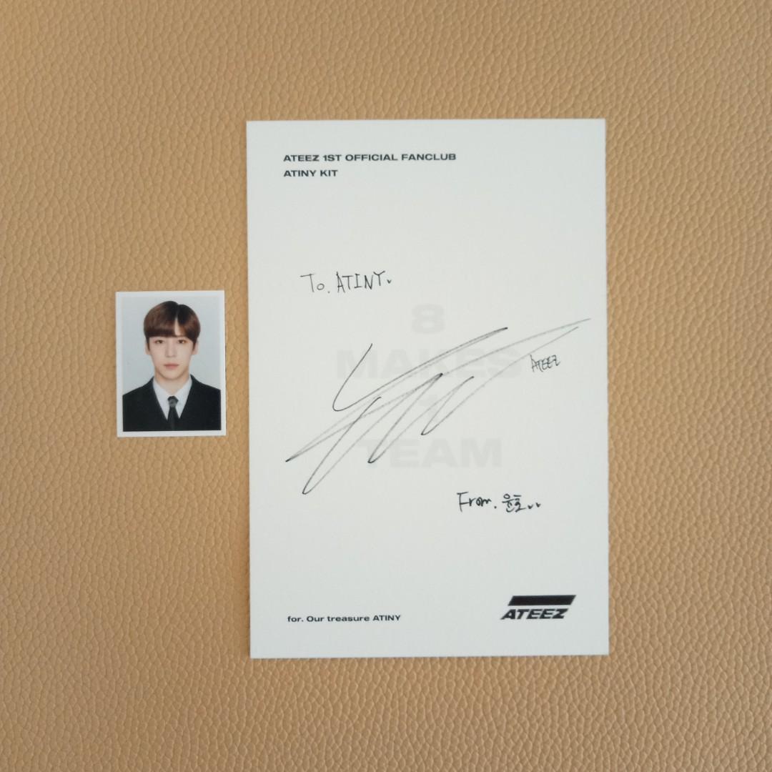 ATEEZ 1ST ATINY FAN KIT 一期會員 JYH KYS SMG CJH 丁潤浩 姜呂尚 宋旼琦 崔鍾浩 ID ...