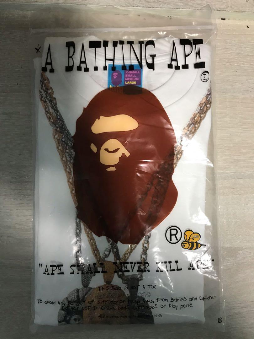 Bape x Jacob & Co Nigo Chain Tee, Men's Fashion, Tops & Sets, Tshirts ...